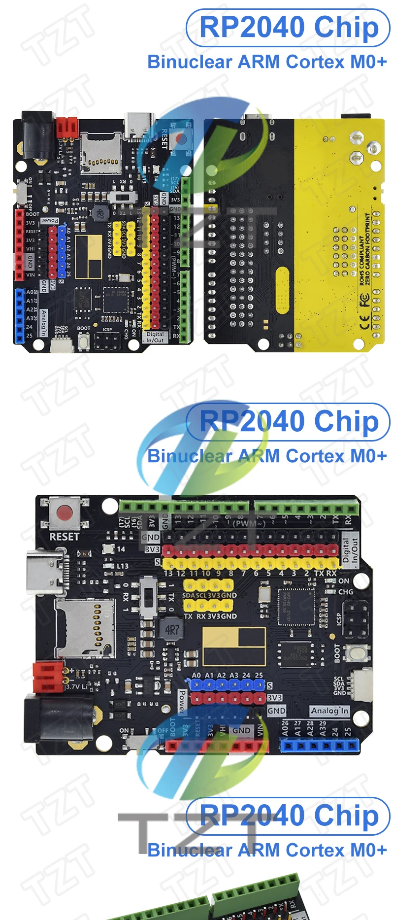 Raspberry PI UNO RP2040 Development Board Type-C USB 16MB Programming