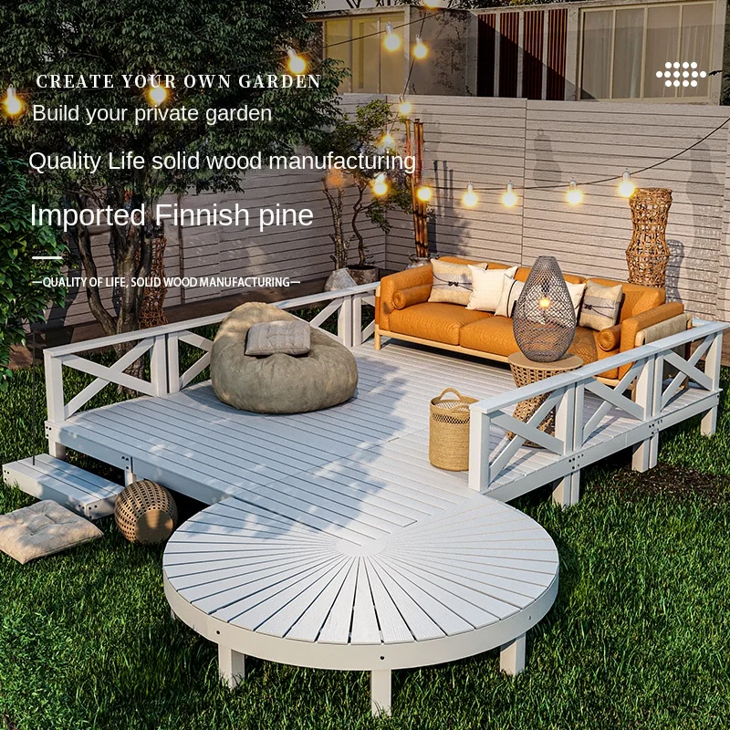 Outdoor-courtyard-floor-floor-outdoor-villa-antiseptic-wood-platform ...