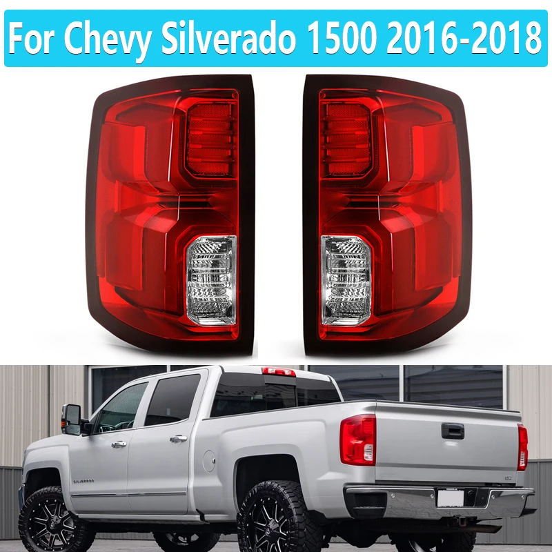 Tail Light for Chevrolet Silverado 1500 2016-2018 Rear Lights Stop ...