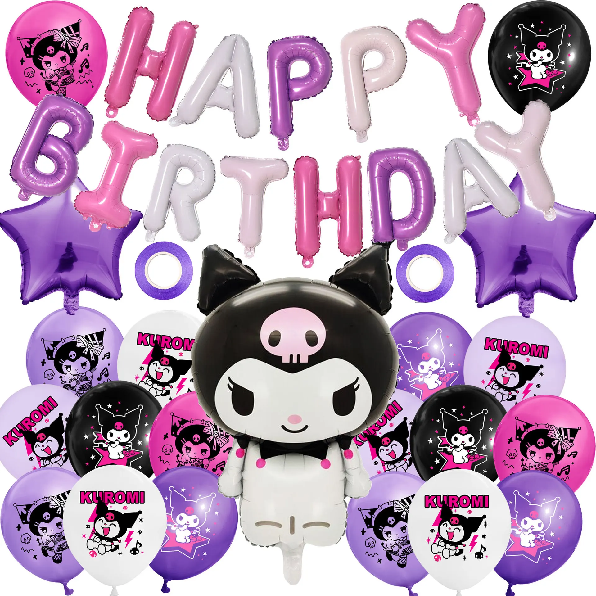 Kawaii-Sanrio-Kuromi-Party-Balloon-Cute-Cartoon-Decora-es-de-Festa ...