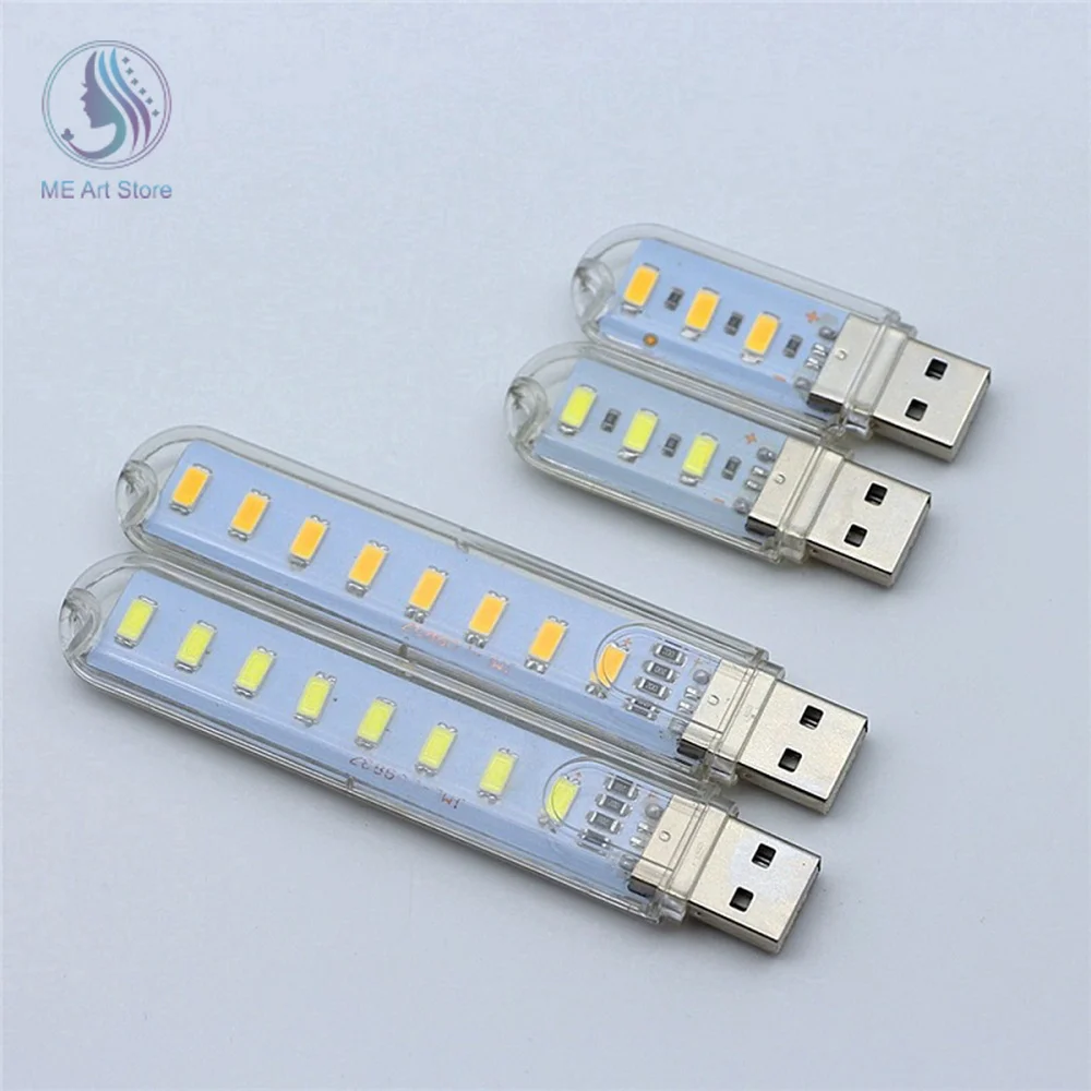 5PCS-Mini-LED-Reading-Light-USB-Plug-Style-3-8-LEDs-Night-Light-Warm ...