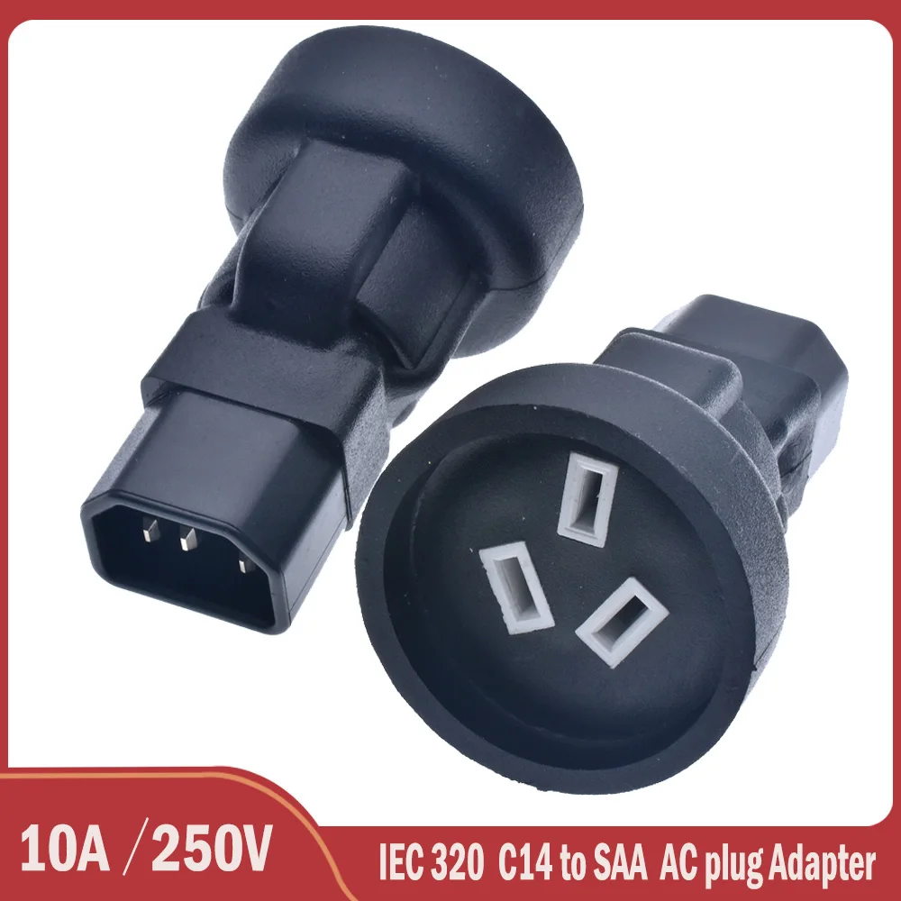 Iec 320 C14 To Saa Australia 3 Pin Female Power Adapter For Pdu Ups Ac ...