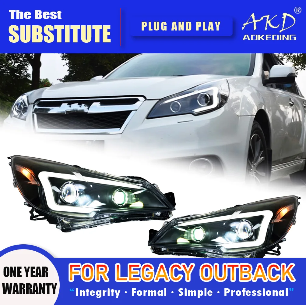 AKD-Head-Lamp-for-Subaru-Legacy-Outback-LED-Headlight-2010-2015 ...