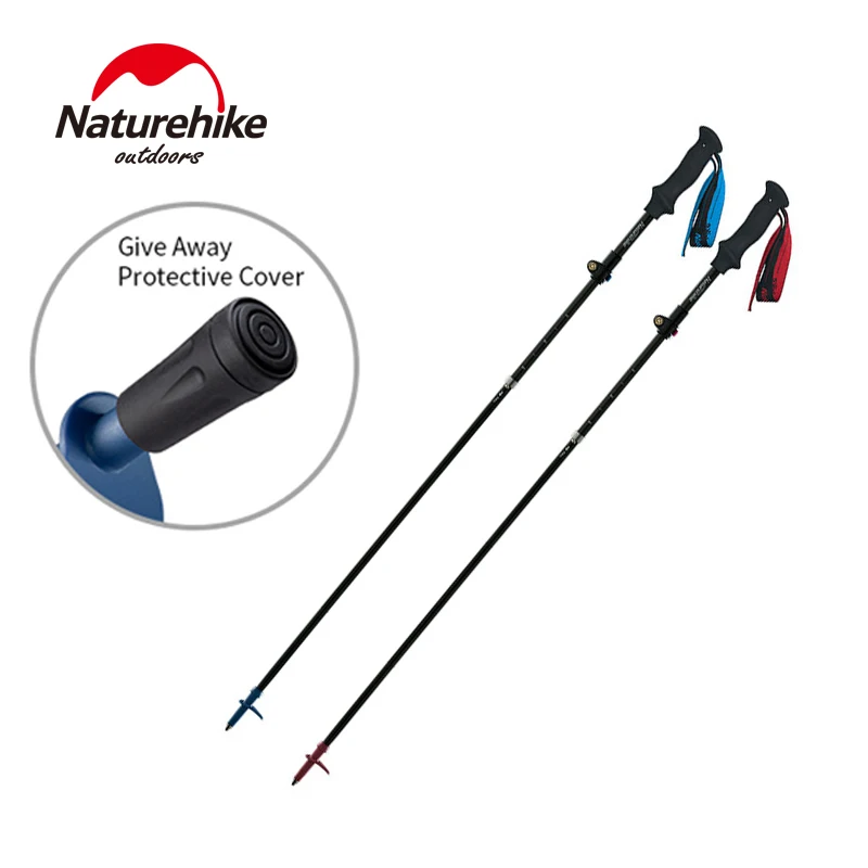 Naturehike 5-Section Carbon Fiber Hiking Stick 34cm Folding Adjustable ...