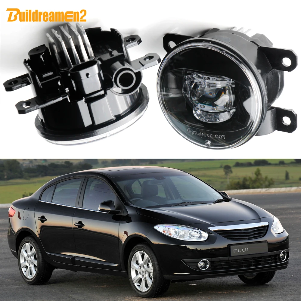 2-Pieces-30W-H11-LED-Lens-Fog-Light-Assembly-For-Renault-Fluence-Sedan ...