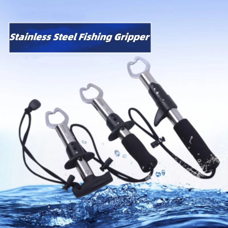 Fishing-Gripper-Portable-Stainless-Steel-Fish-Lip-Controller-Handle ...
