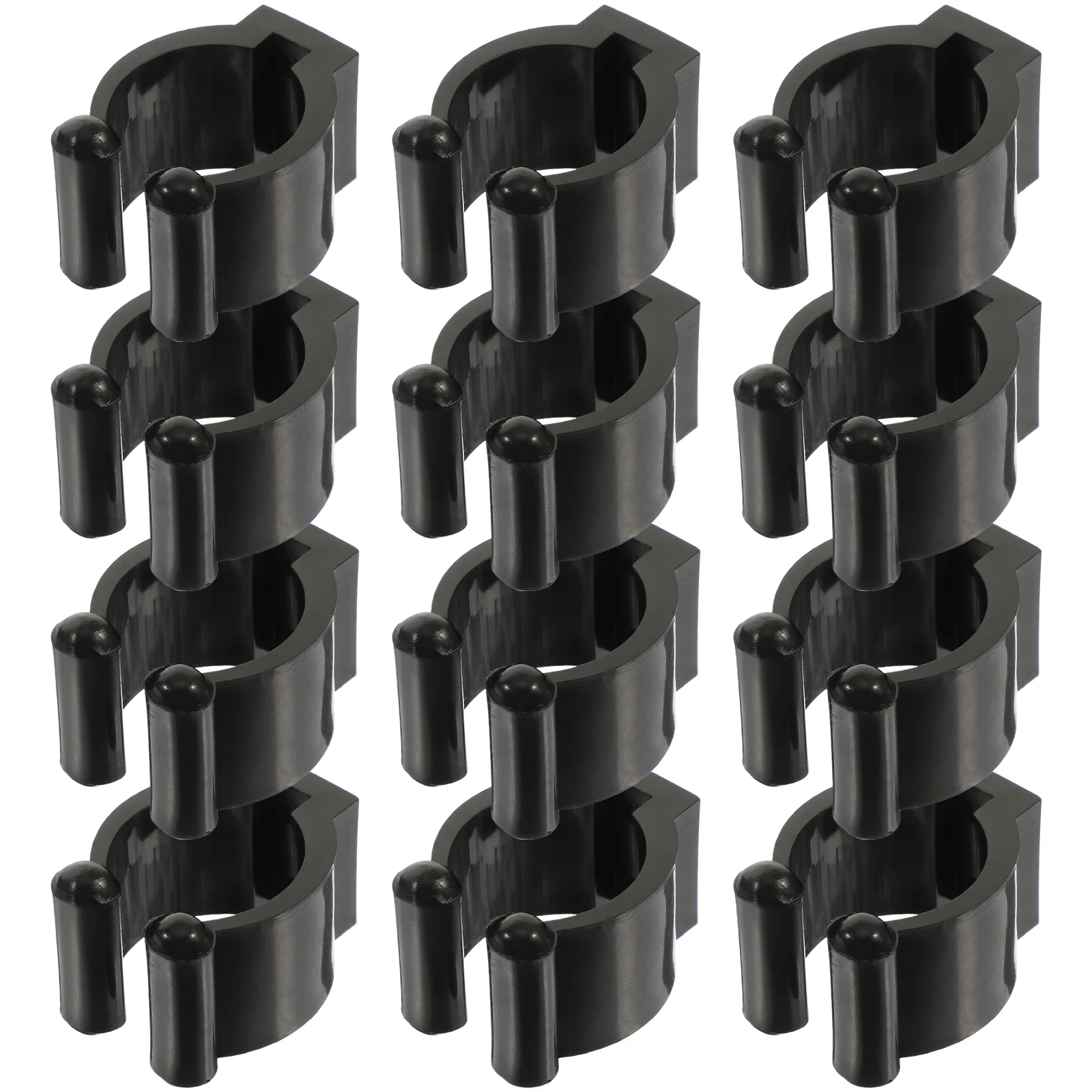 12-Pcs-Pool-Cue-Clip-Pole-Clamps-Holder-Table-Rod-Plastic-Storage ...