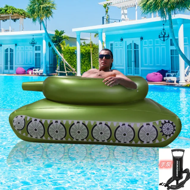 PVC Inflatable Tank Water Floating Water Pad Mat Adults Pool Rafts ...