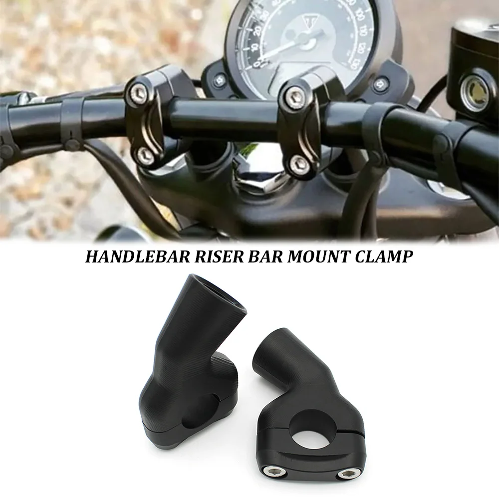 Guiador-Bar-Riser-Clamps-Adapter-Acess-rios-para-motocicletas-Black ...