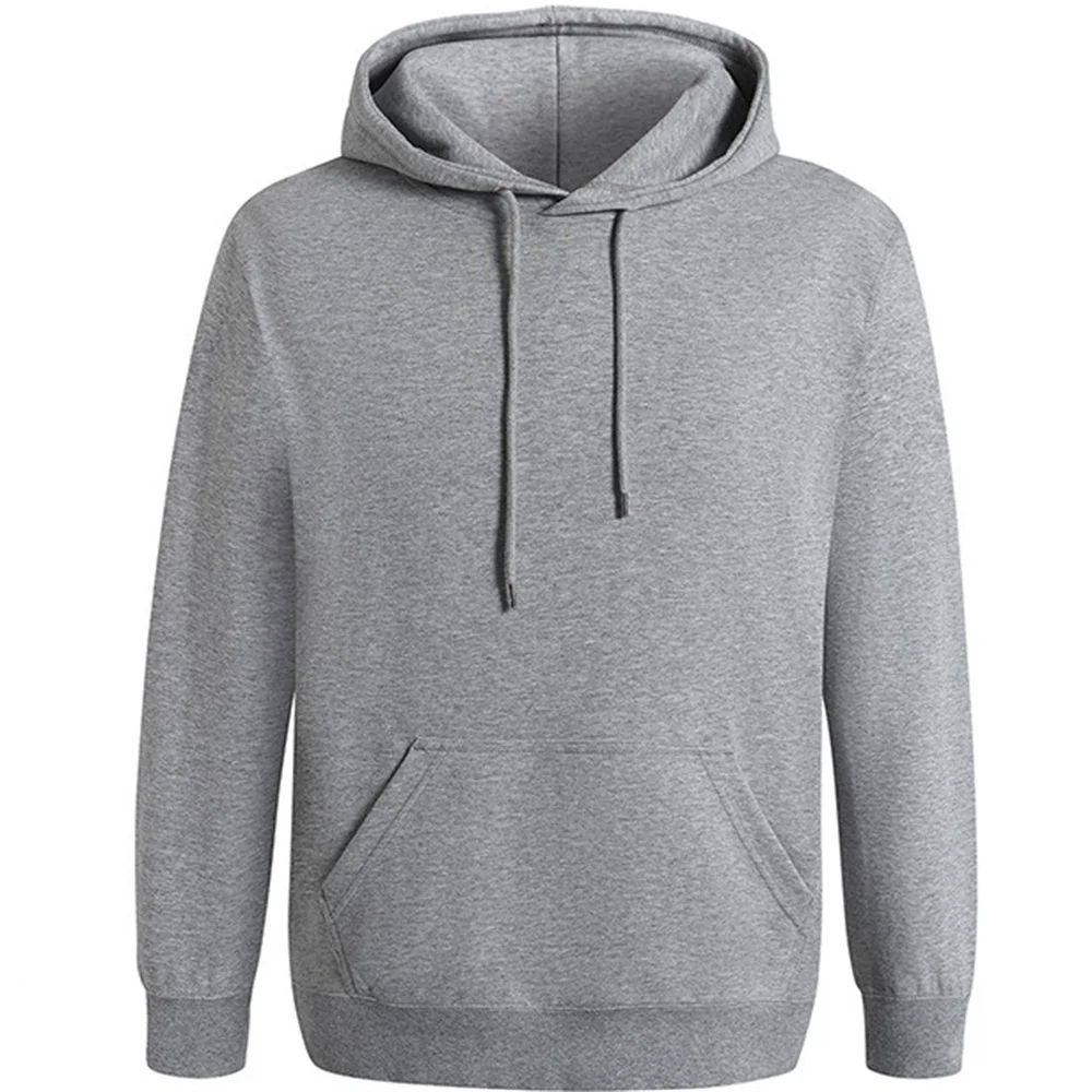 Hooded-sweater-autumn-winter-solid-color-plush-blank-men-s-hooded ...