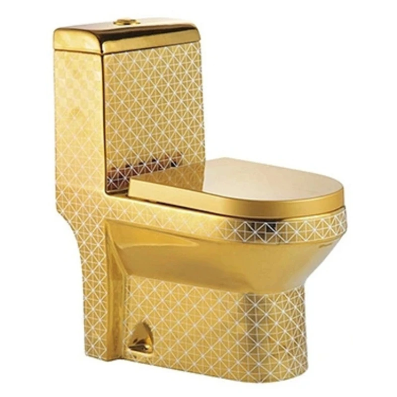 Golden-High-Quality-Bathroom-Wc-One-Piece-Wash-down-Ceramic-Gold-Plated ...