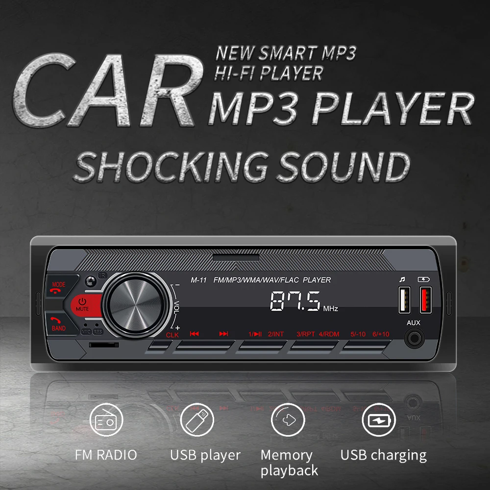 M11 Car Radio Stereo Multimedia Player With FM Bluetooth Receiver Voice ...
