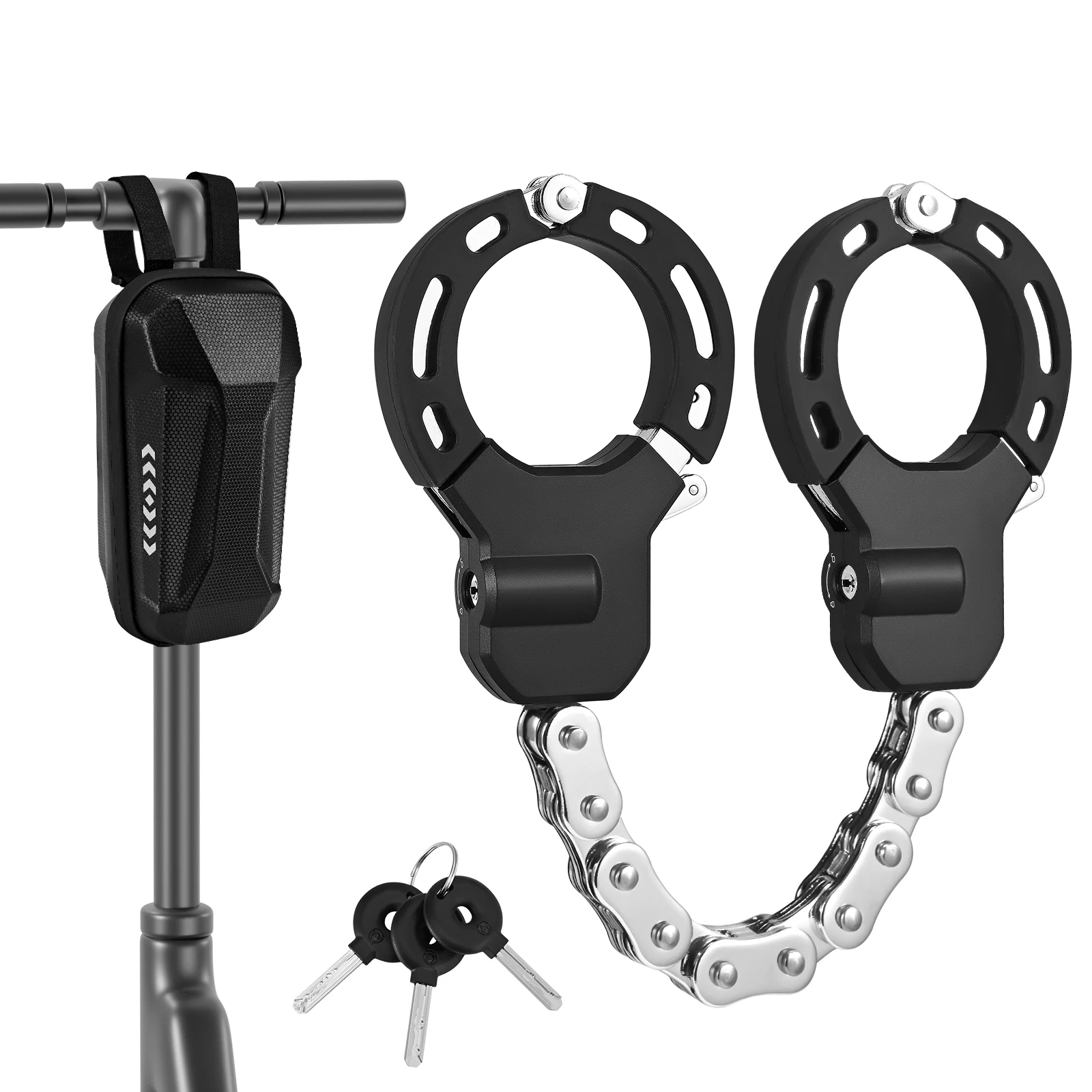 Nine Section Chain Lock Customized Chain Lock Electric Cart Glass Door ...