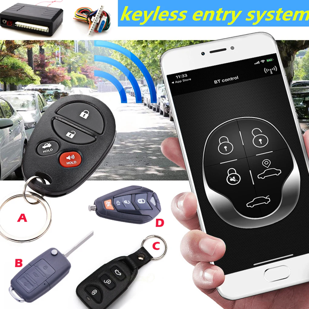Universal-Car-Door-Remote-Central-Keyless-System-Lock-Intelligent ...