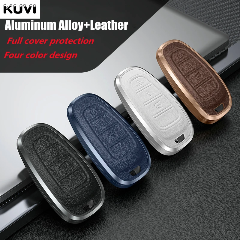 Funda de cuero de aleación para mando a distancia de coche, carcasa ...