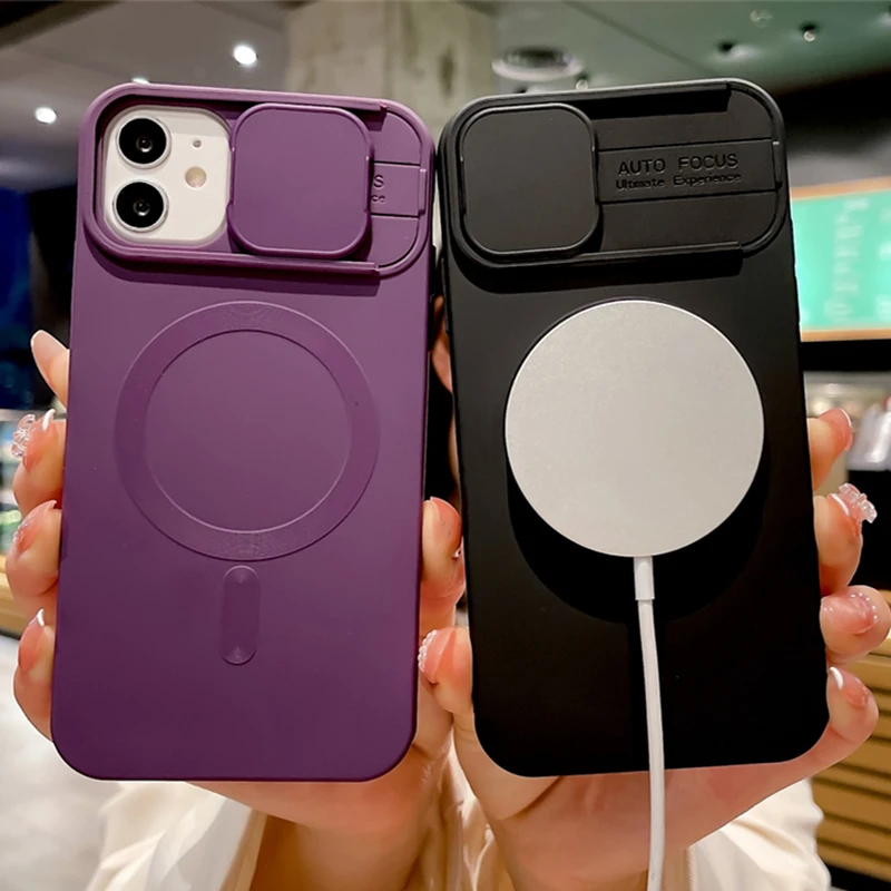 Slide Camera Protection For Magsafe Magnetic Wireless Charging Case For ...