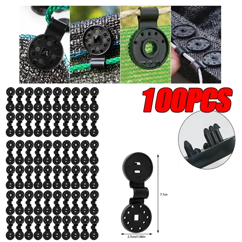 10-100pcs Backyard Net Shade Cloth Clips Shade Fabric Clamps Grommets ...