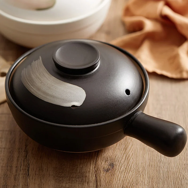 Japanese-Style-Soup-Pot-Crock-Pots-Casserole-With-Handle-Ceramic ...