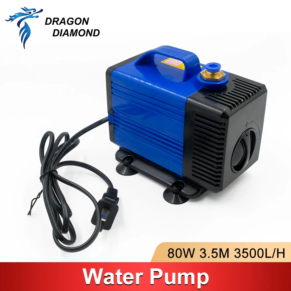 Submersible Water Pump 80W 3.5M 3500L/H IPX8 220V Spindle Motor Tool ...