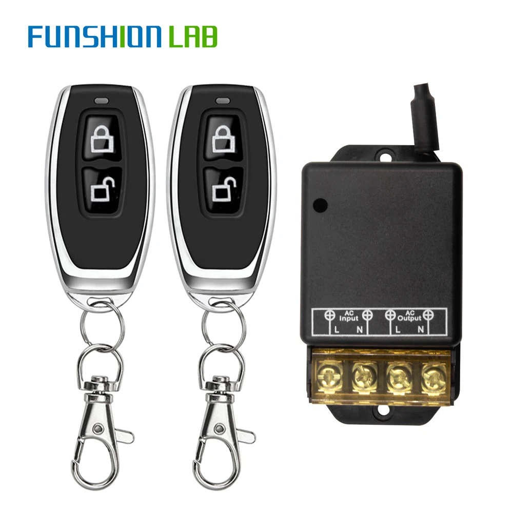 Funshion-433mhz-Wireless-RF-Remote-Control-Switch-AC220V-30A-Relay-High ...