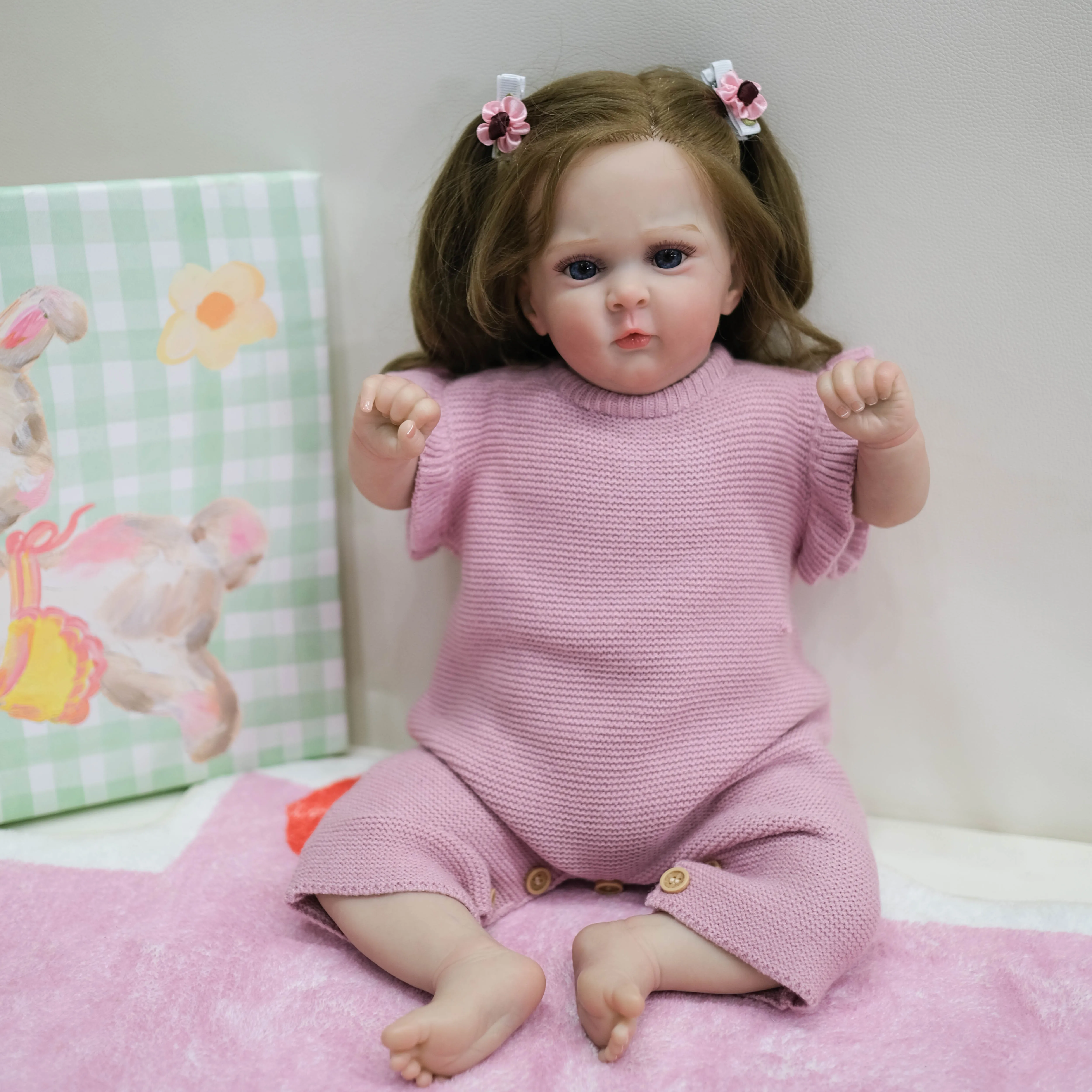 NPK 19inch Newborn Baby Doll Reborn Jocy Soft Cuddly Body Lifelike 3D ...