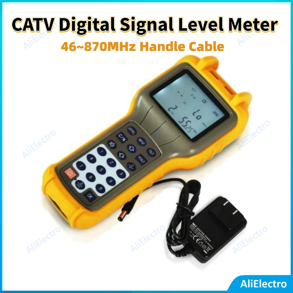 RY-S110 CATV Digital Signal Level Meter 46~870MHz o 5-870mhz Handle ...