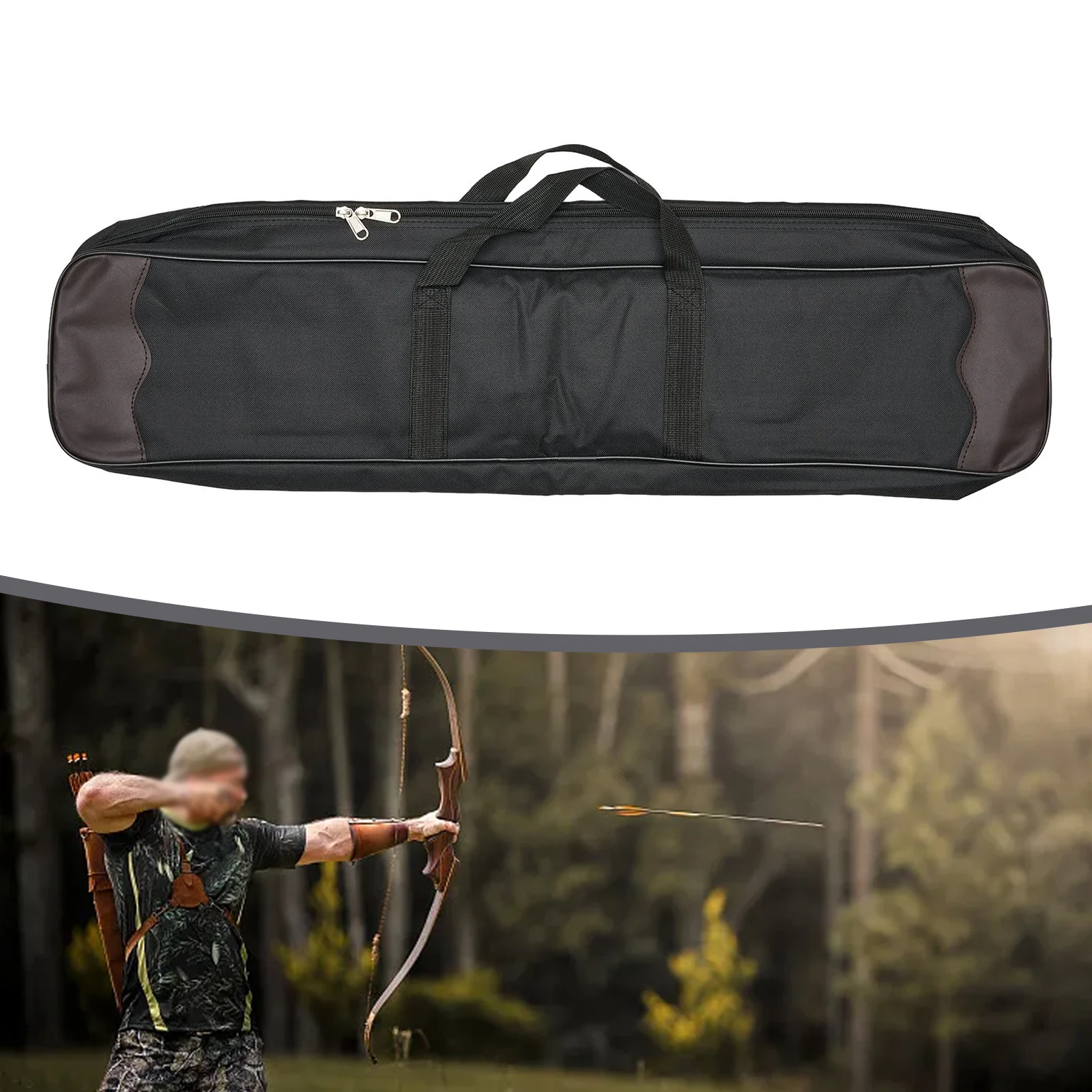 Black-Archery-Takedown-Recurve-Bow-Bag-Case-Hand-Holder-Waterproof-Bow ...