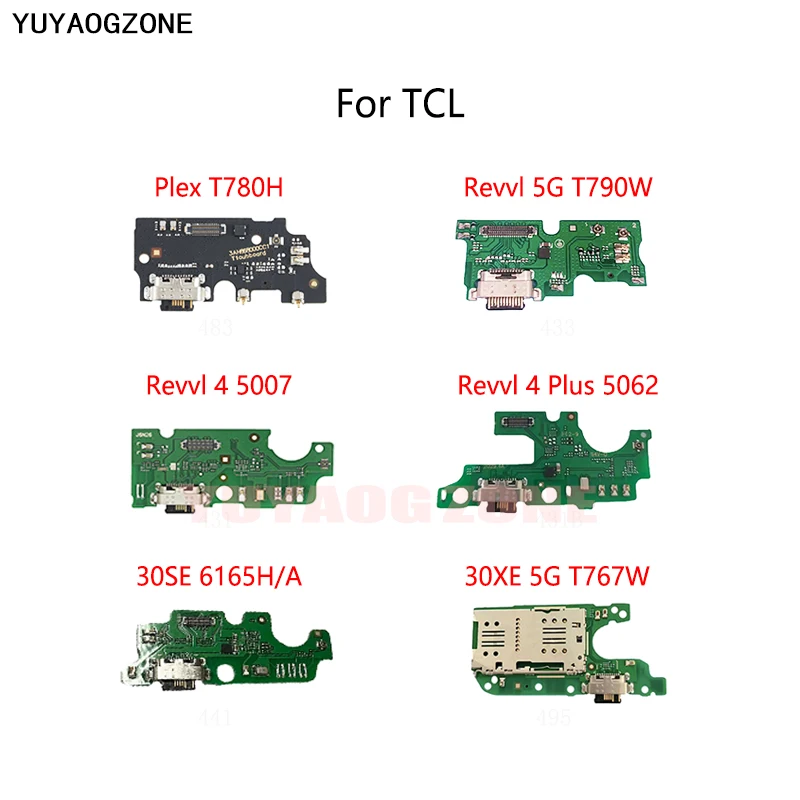 Conector de carga USB, Cable flexible para TCL Plex T780H Revvl 5G T790W 4 Plus 5062 5007Z 30SE ...