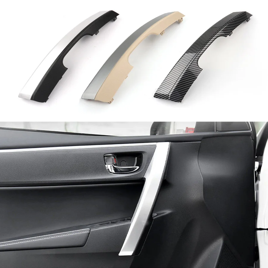 Car Interior Front Door Handle Trim Panel Armrest Inner Handle Cover ...
