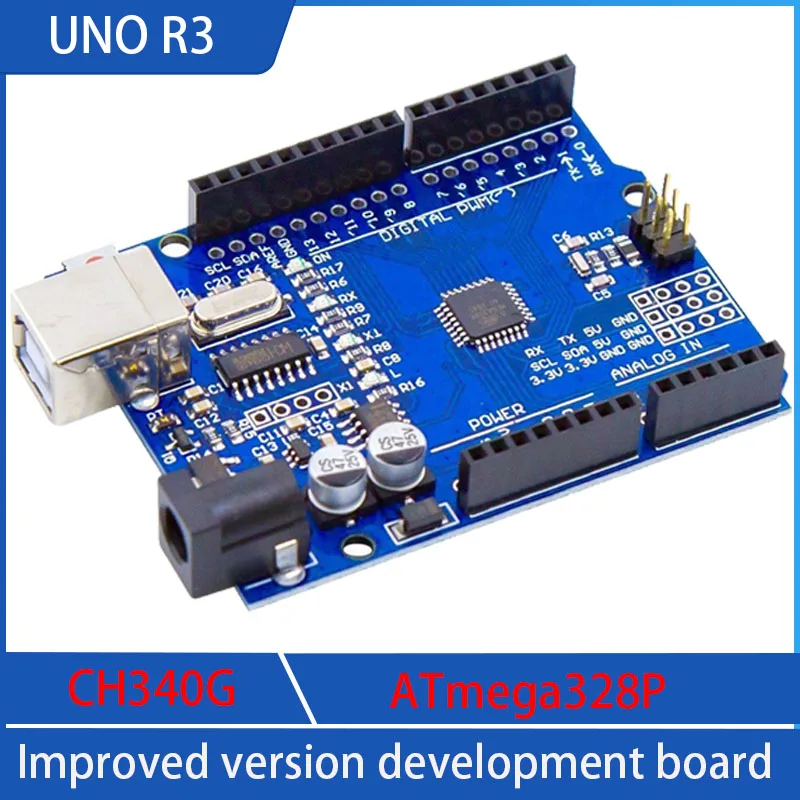 UNO-R3-Development-Board-ATmega328P-CH340G-Chip-16Mhz-For-Arduino-UNO-microcontroller-Improved ...