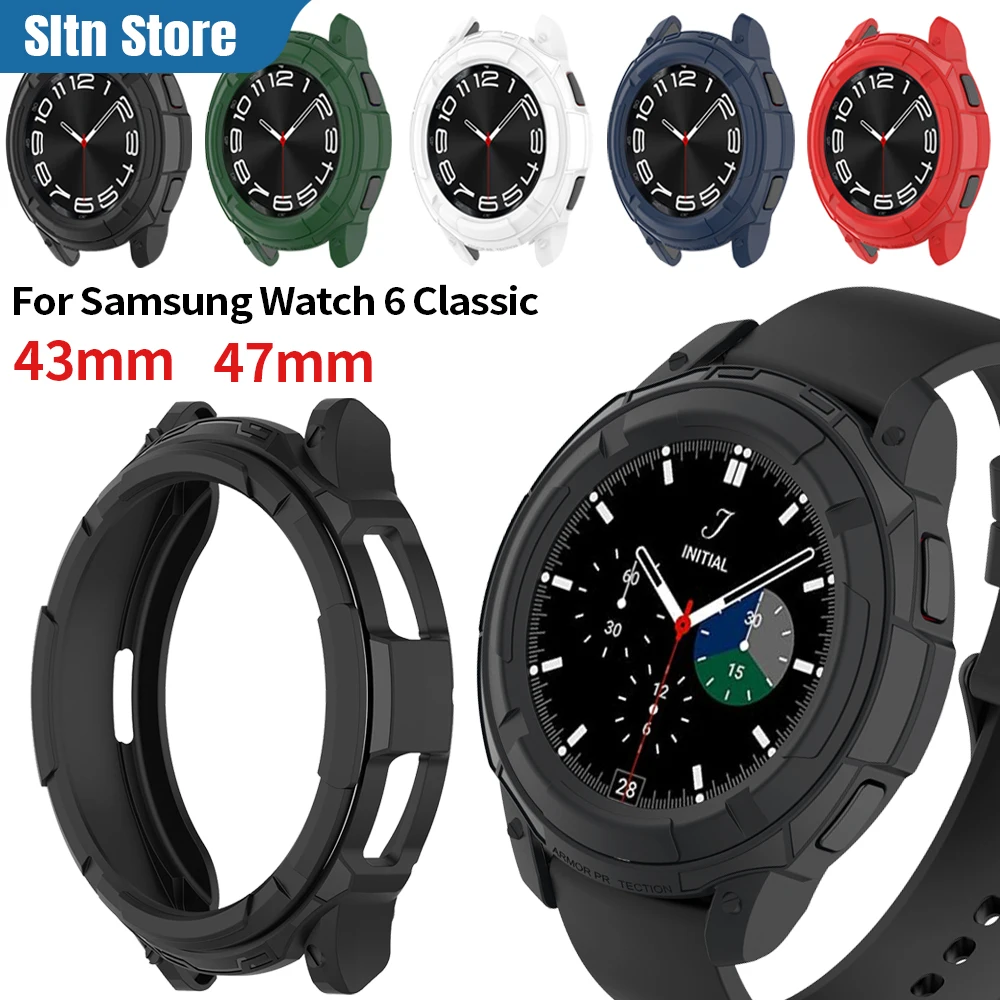 Watch-Cover-for-Samsung-Galaxy-Watch-6-Classic-43mm-47mm-Case-Soft-TPU ...