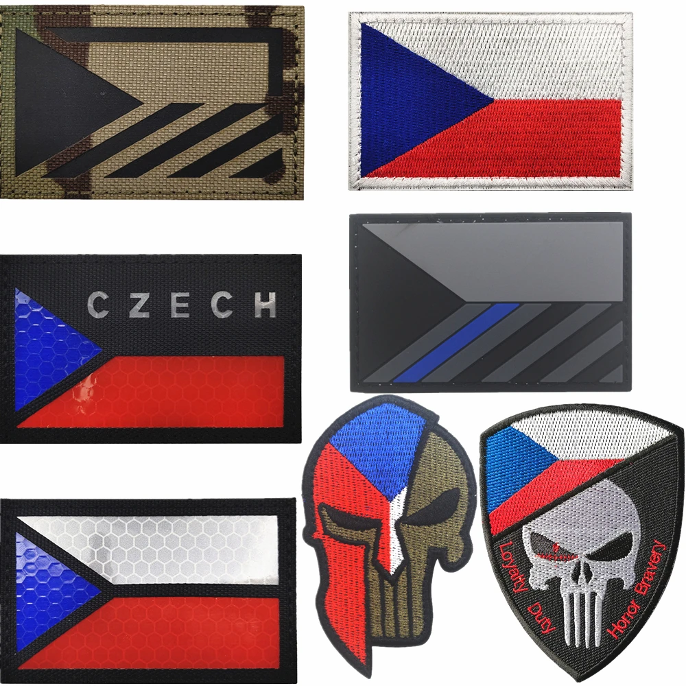 CZECH-patch-Tactical-Patches-Badge-Embroidery-PVC-IR-3M-Reflective ...