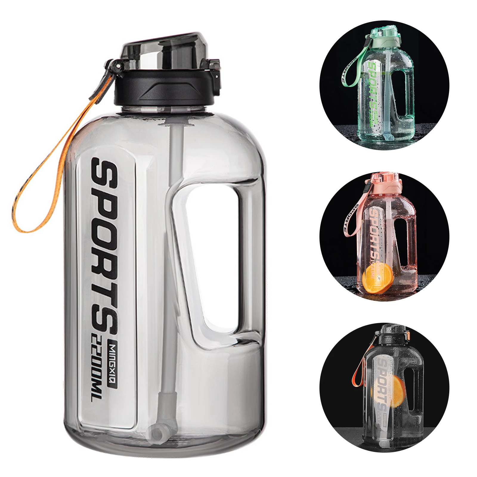 1.5 liter Sport Bottle large Capacity Tritan Water Bottles Kettle Leak Proof Water Jug Outdoor ...