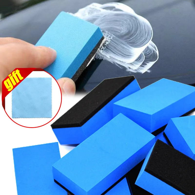 Car-Ceramic-Coating-Sponge-Waxing-Pad-Sponges-with-Cloth-Car-Paint ...