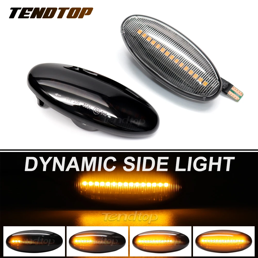 Car-Dynamic-Blinker-LED-Turn-Signal-Side-Light-For-Nissan-Navara-D22 ...