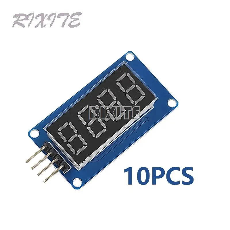 10pcs Tm1637 Led Display Module For Arduino 7 Segment 4 Bits 036inch