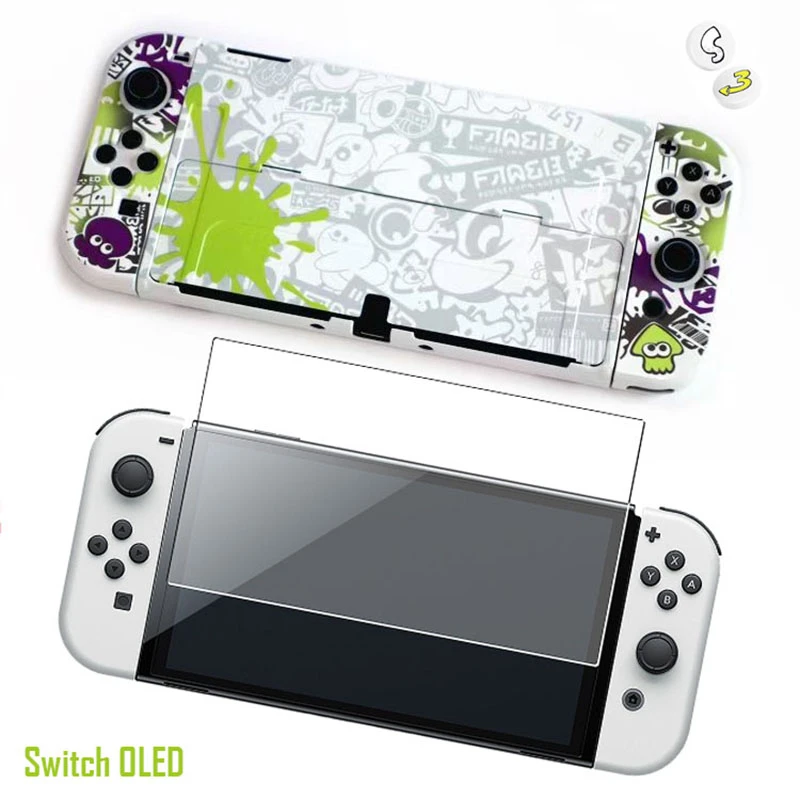 For Splatoon 3 Switch Oled Hard Protective Case Cover Shell Anime for ...