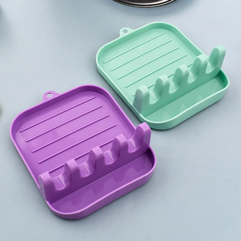 Seated-Spoon-pot-cover-rack-pot-spatula-rack-food-kitchen-drain ...
