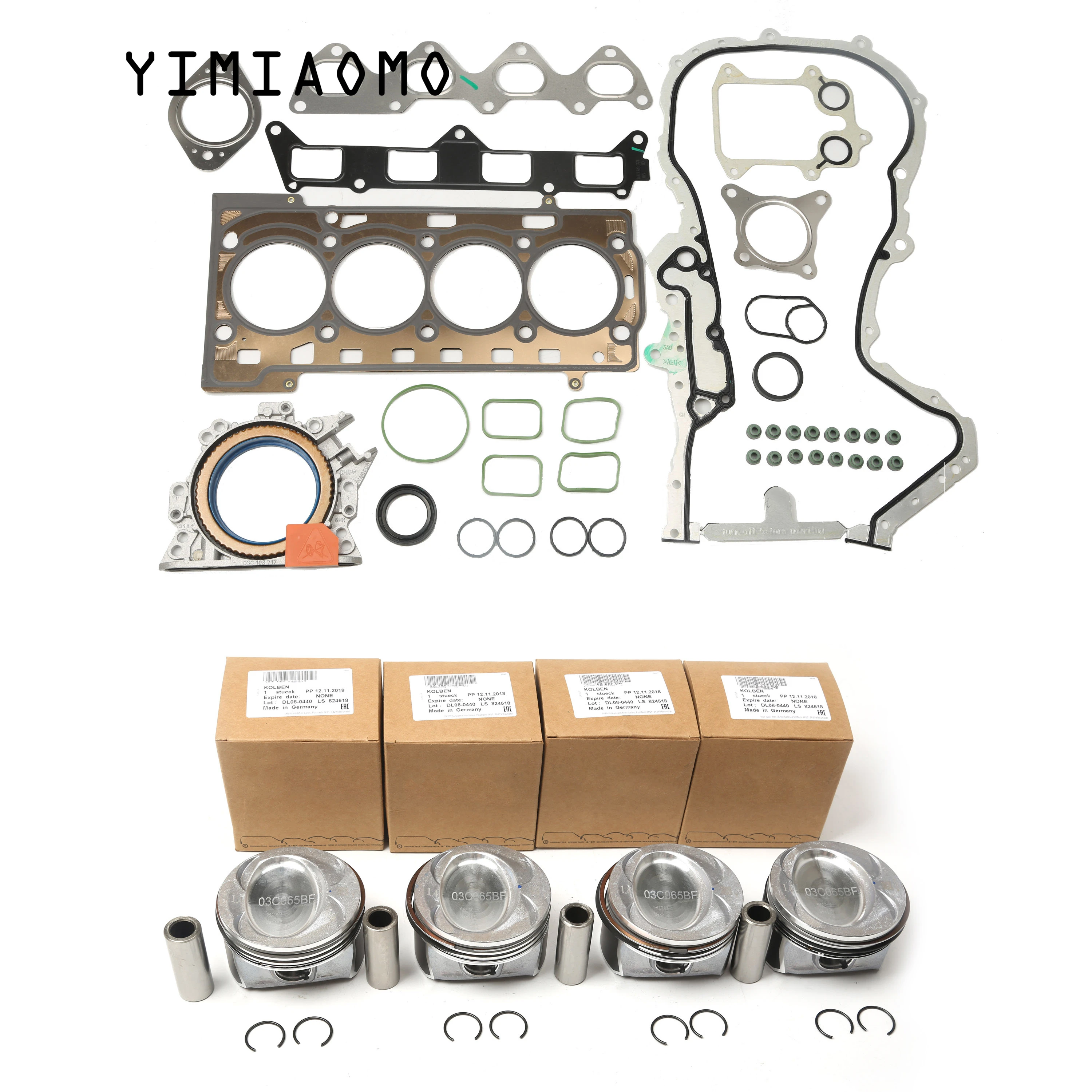 EA111 Engine Rebuild Overhaul Repair Set 19MM Piston Gasket Seals For ...