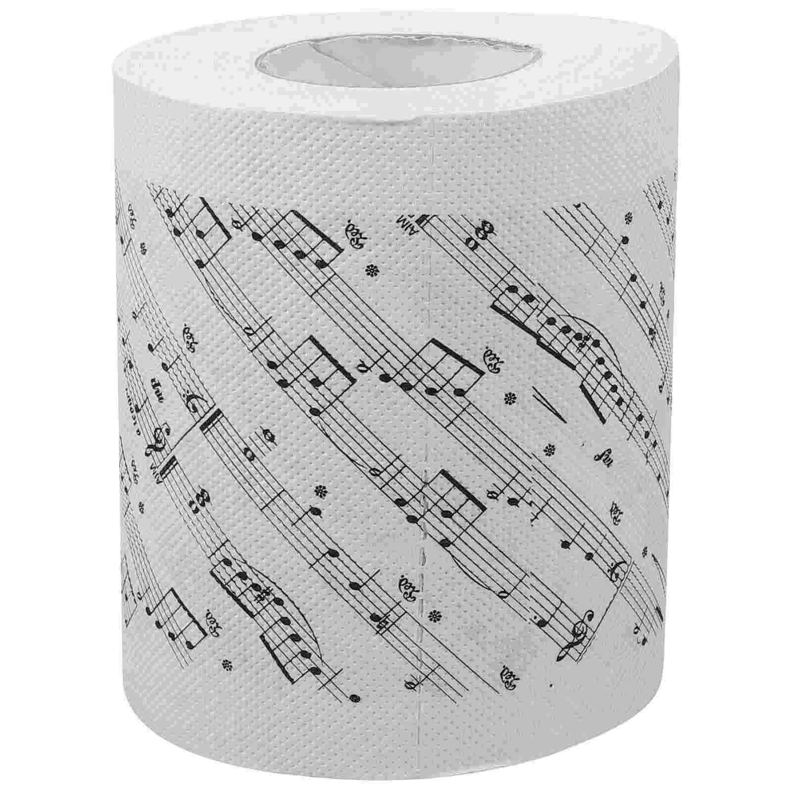 1 Roll Music Notes Toilet Paper Printing Toilet Paper Xmas Printing ...