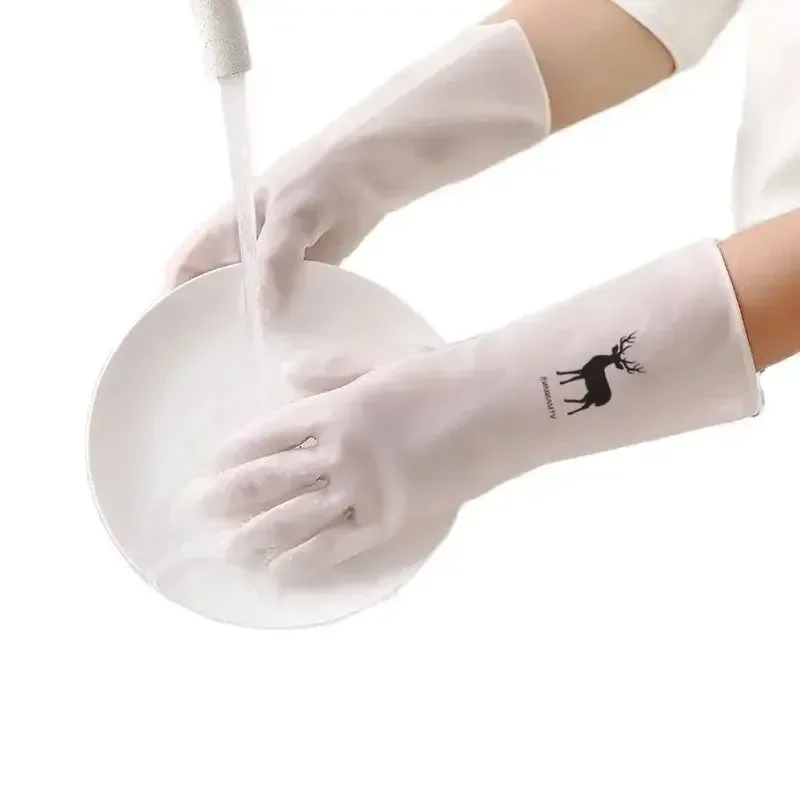 Waterproof Housework Cleaning Gloves Kitchen Cleaning Latex Laundry ...