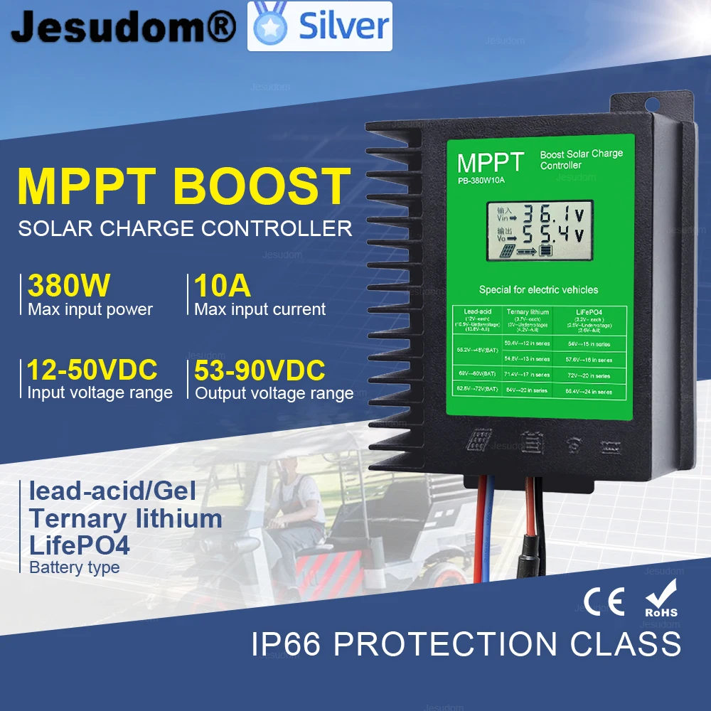 MPPT-Solar-Boost-Charge-Controller-380w-With-LCD-Apply-48V-60V-72V-Lead ...