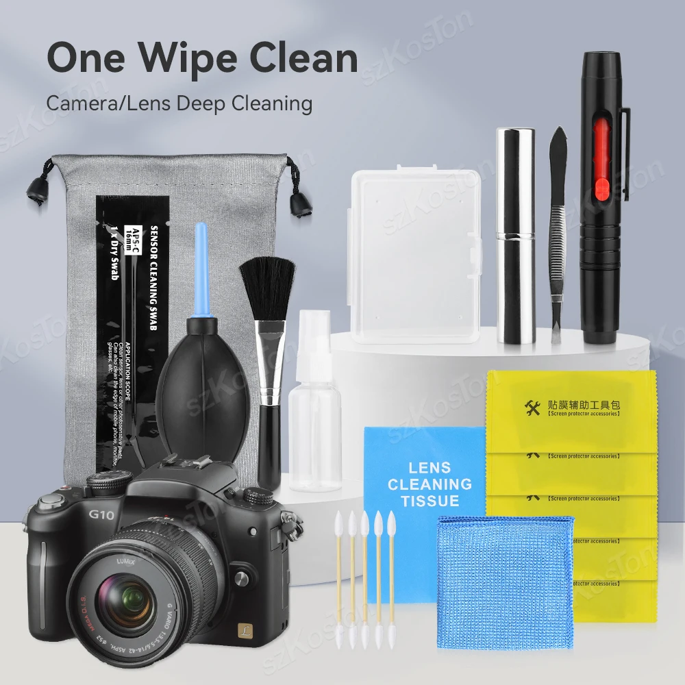 Camera-Cleaning-Kit-for-DSLR-Cameras-Canon-NikonSony-With-Air-Blower ...