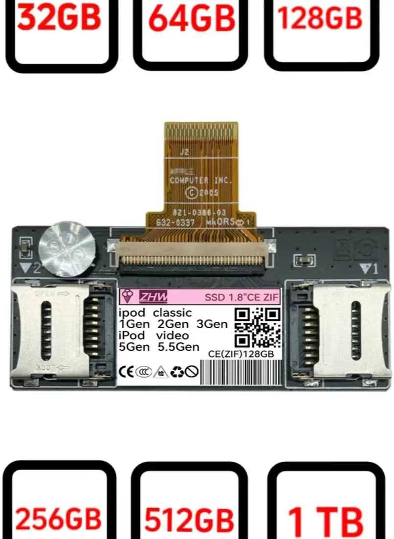 IPod-classic-iPod-video-adaptador-de-expansi-n-ilimitada-CD-TF-en-lugar ...