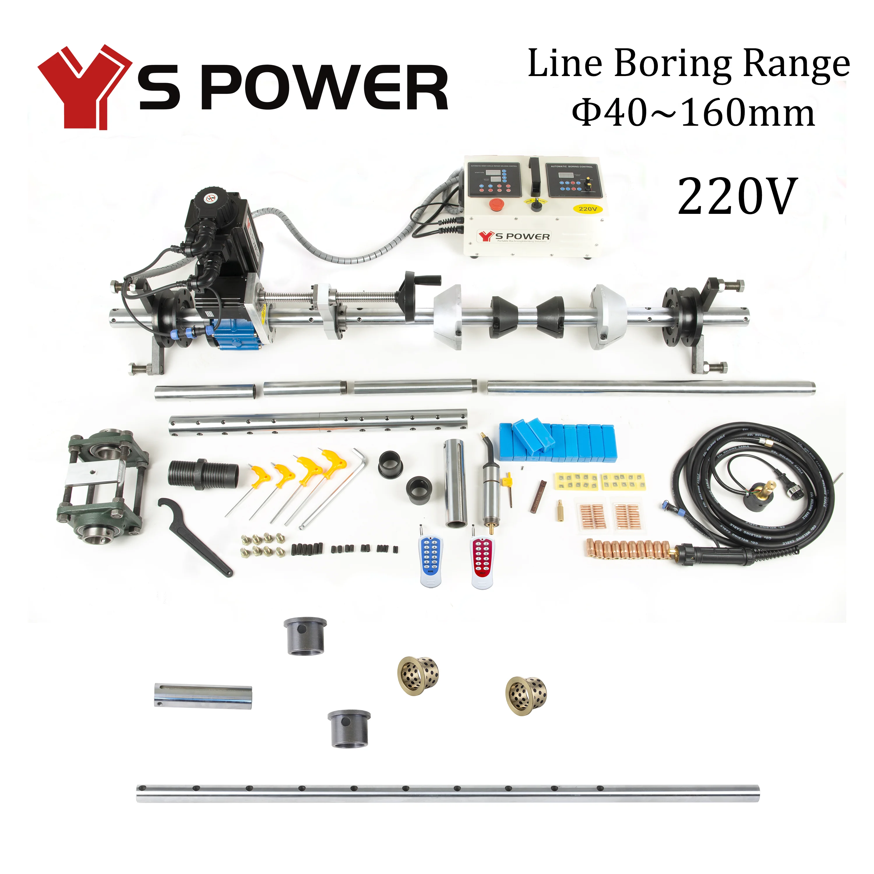Portable Line Boring And Welding Machine , 220v, 40-160mm，excavator ...