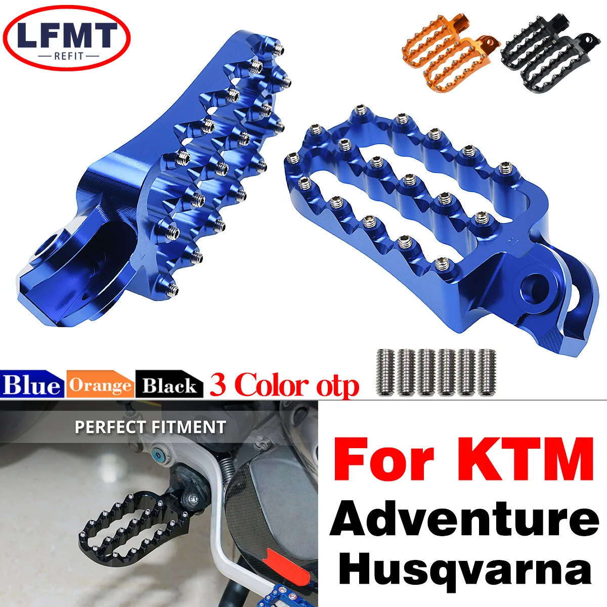 Forged Foot Pegs FootRest Footpegs Rests For KTM 1290 1190 1090 990 950 ...
