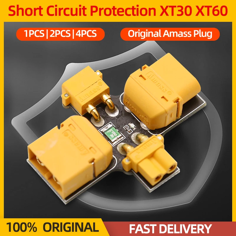 1-2-4PCS-Amass-Smoke-Stopper-1-6S-30V-XT30-XT60-Fuse-Installation-Test ...