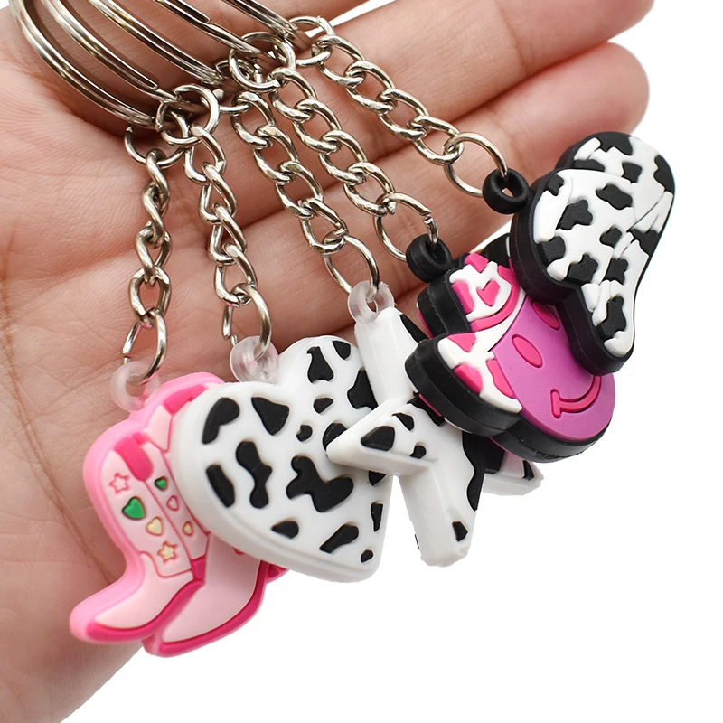 1-Piece-Cowgirl-3D-Keychain-Cowgirl-Two-Sided-Key-Chain-Rings-Cow-Girl ...