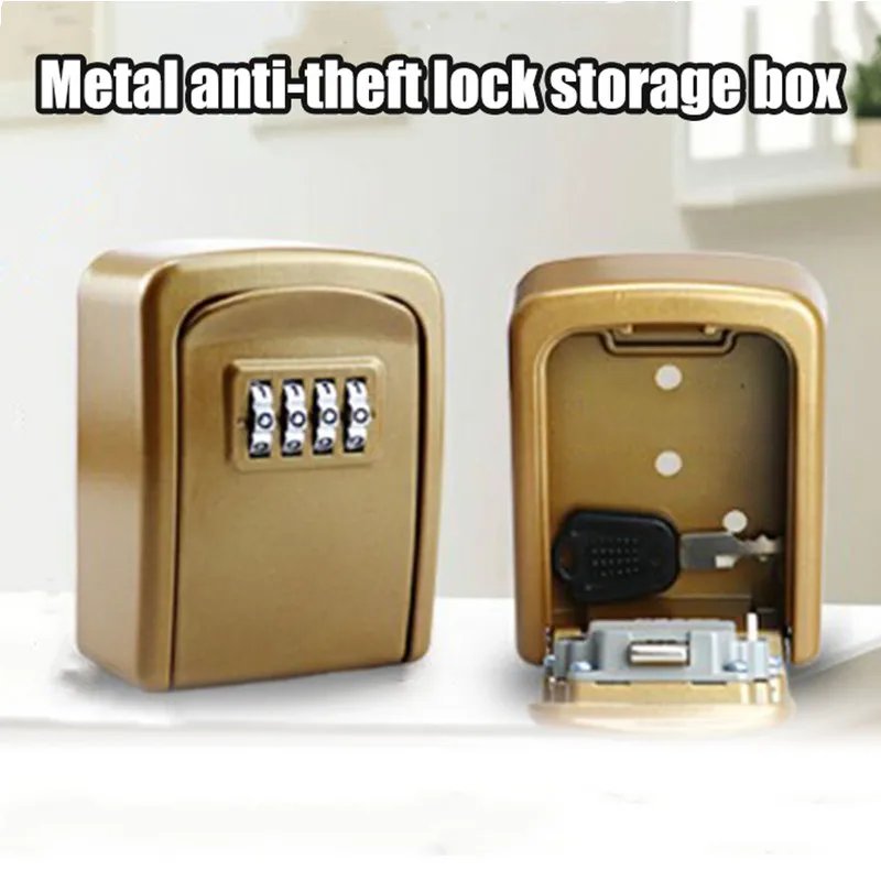 Mini-Key-Lock-Box-Wandmontage-Legering-Veilig-Organizer-4-Digit ...
