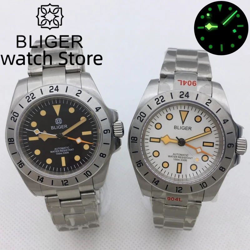 BLIGER-NH34-GMT-Men-s-Watch-Automatic-Mechanical-Business-40mm-Watch ...